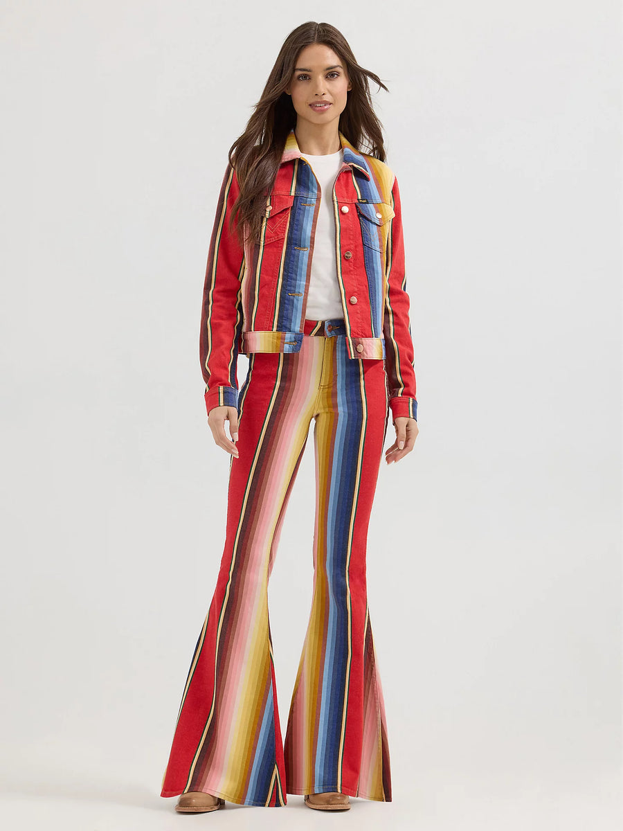 WRANGLER X LAINEY WILSON RODEO BEN STRIPE TRUCKER JACKET IN RODEO BEN – Wild Skyes